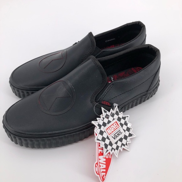 Vans | Shoes | Vans X Marvel Black Widow Classic Slipon Shoe | Poshmark